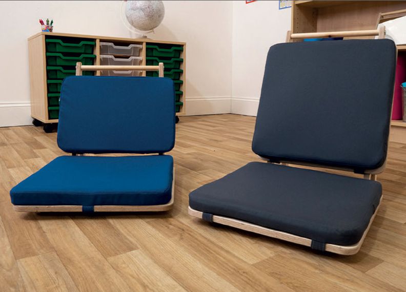 Jolly Back Floor Chair: Compact, Lightweight Support