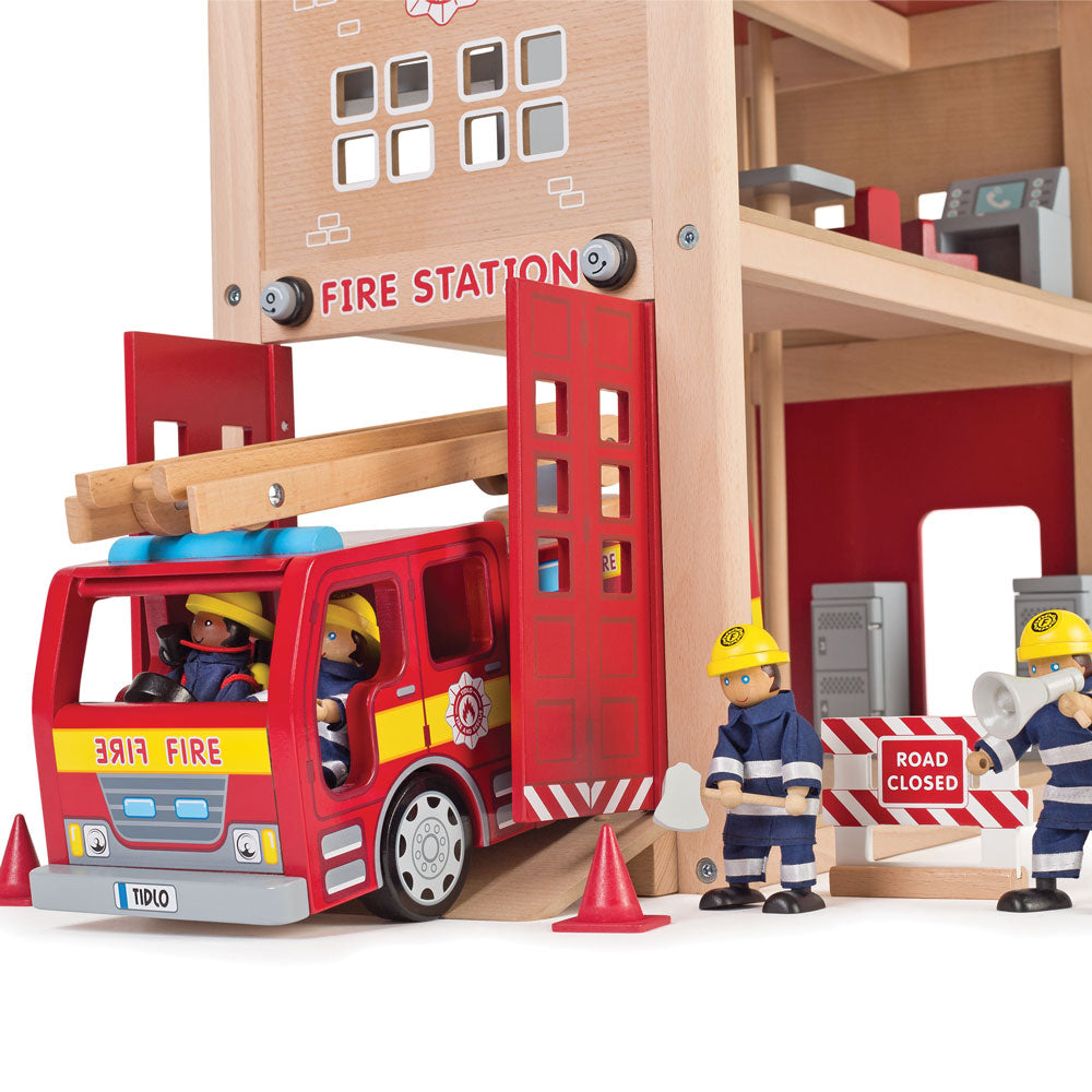 Wooden Fire Station Toy